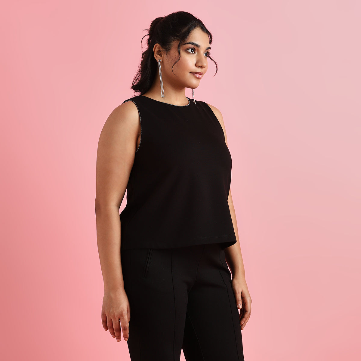 Black Rhinestone Top | Gen z Tops For Women, Shop Now! – CALAE